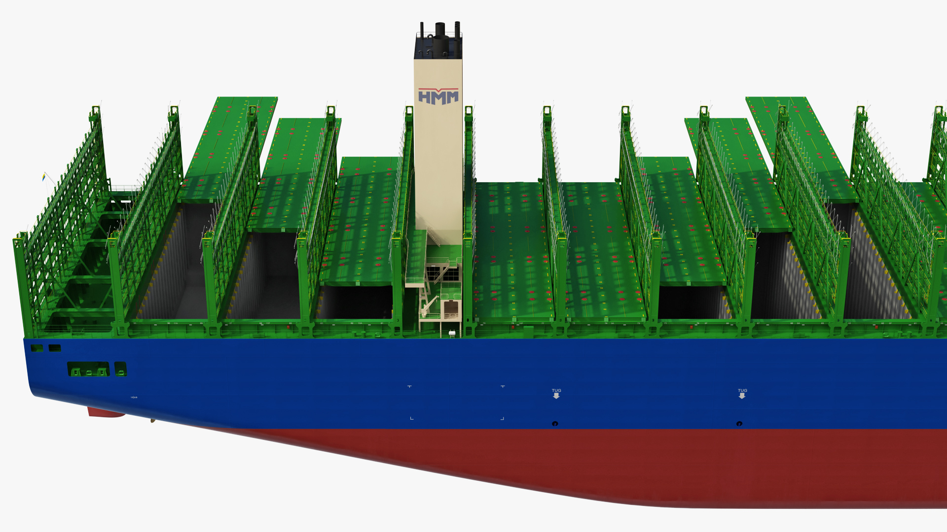 HMM Algeciras Class Container Ship 3D model - TurboSquid 1761925