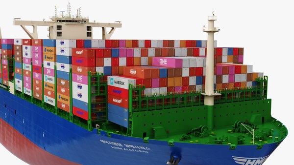 HMM Algeciras Class Container Ship 3D model - TurboSquid 1761925