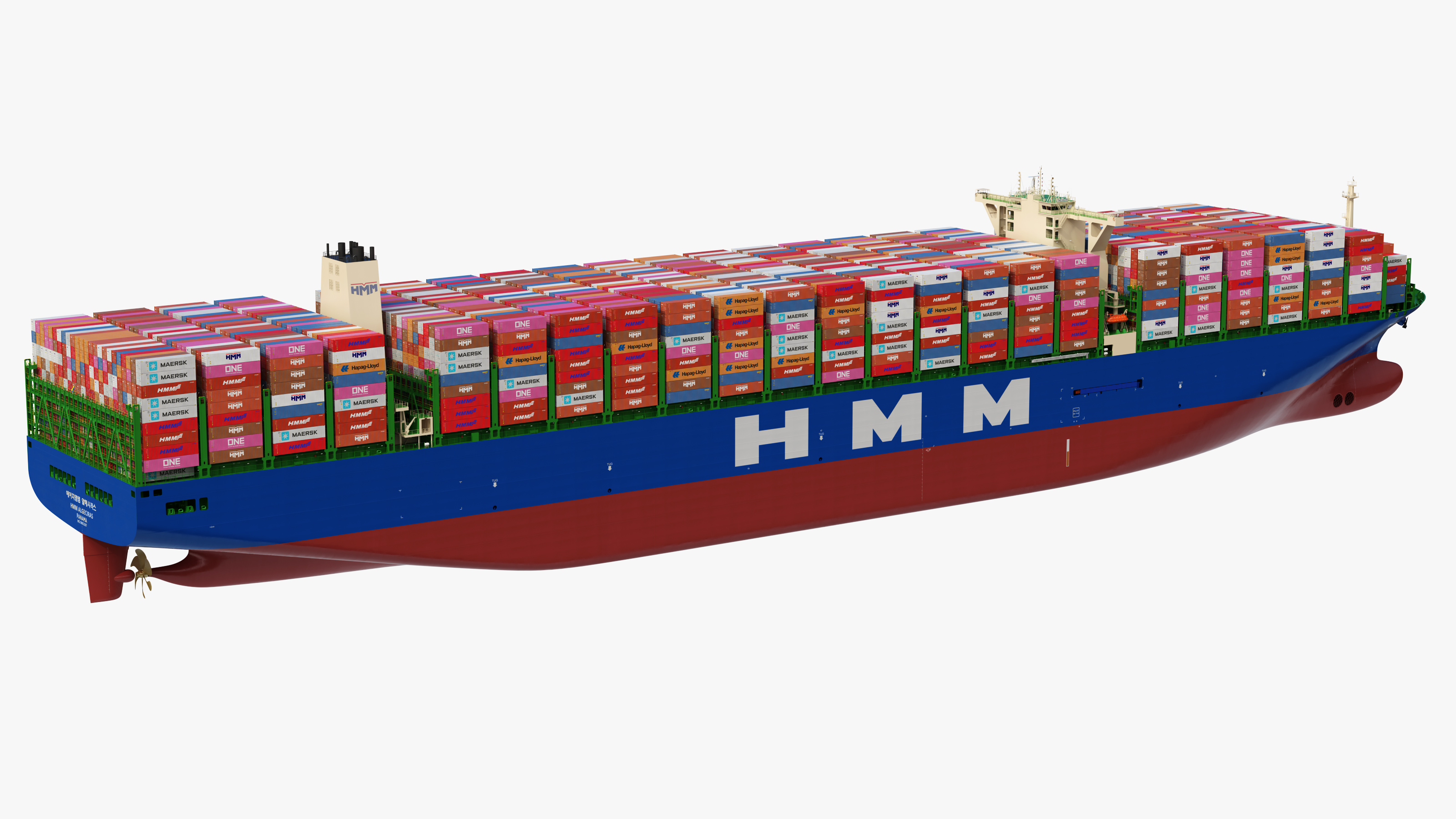 HMM Algeciras Class Container Ship 3D model - TurboSquid 1761925
