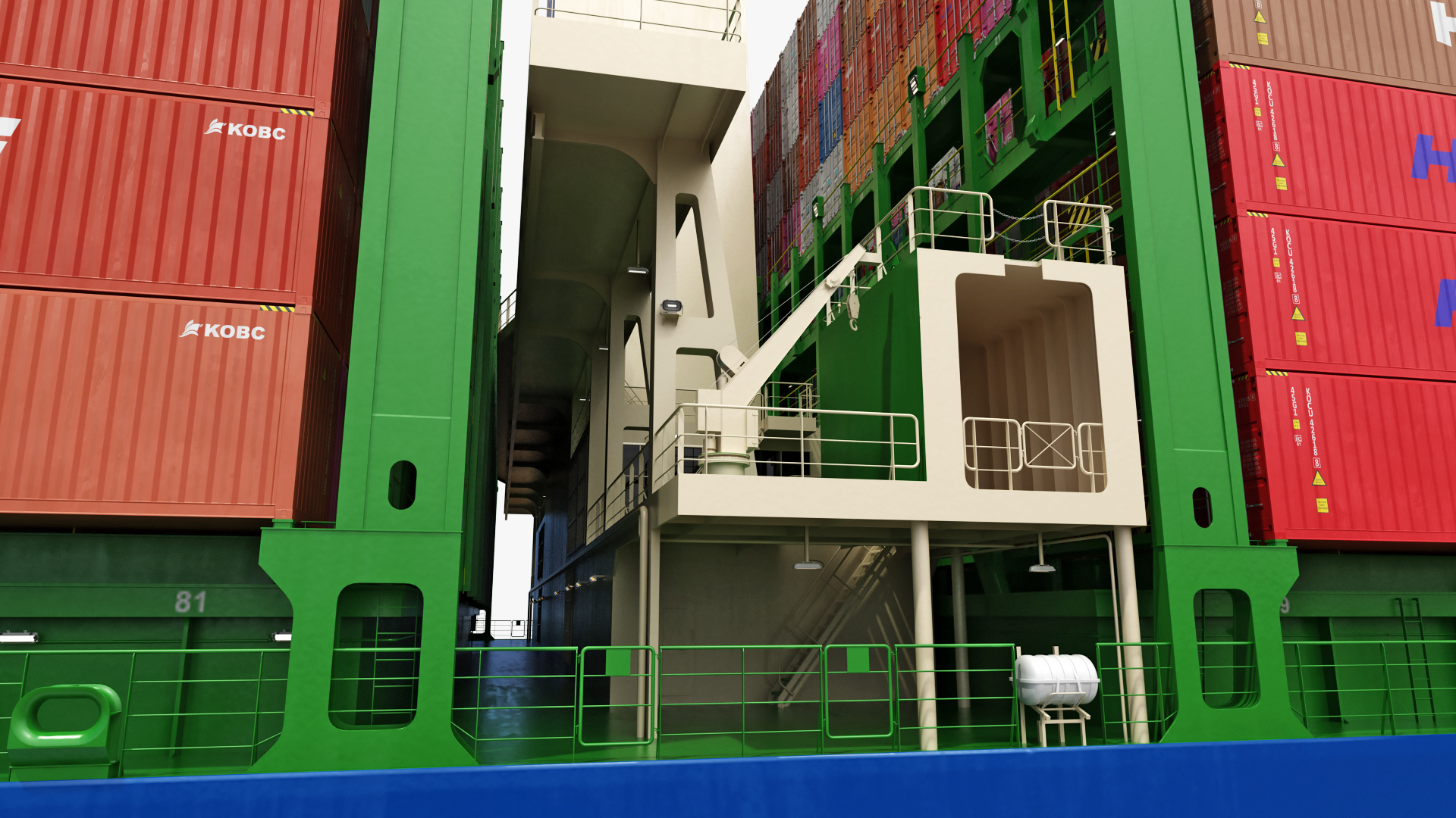 HMM Algeciras Class Container Ship 3D model - TurboSquid 1761925