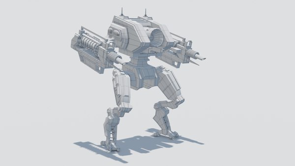 Mech war tank yellow series 3D model - TurboSquid 2039906