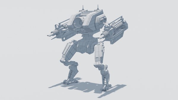 Mech war tank yellow series 3D model - TurboSquid 2039906