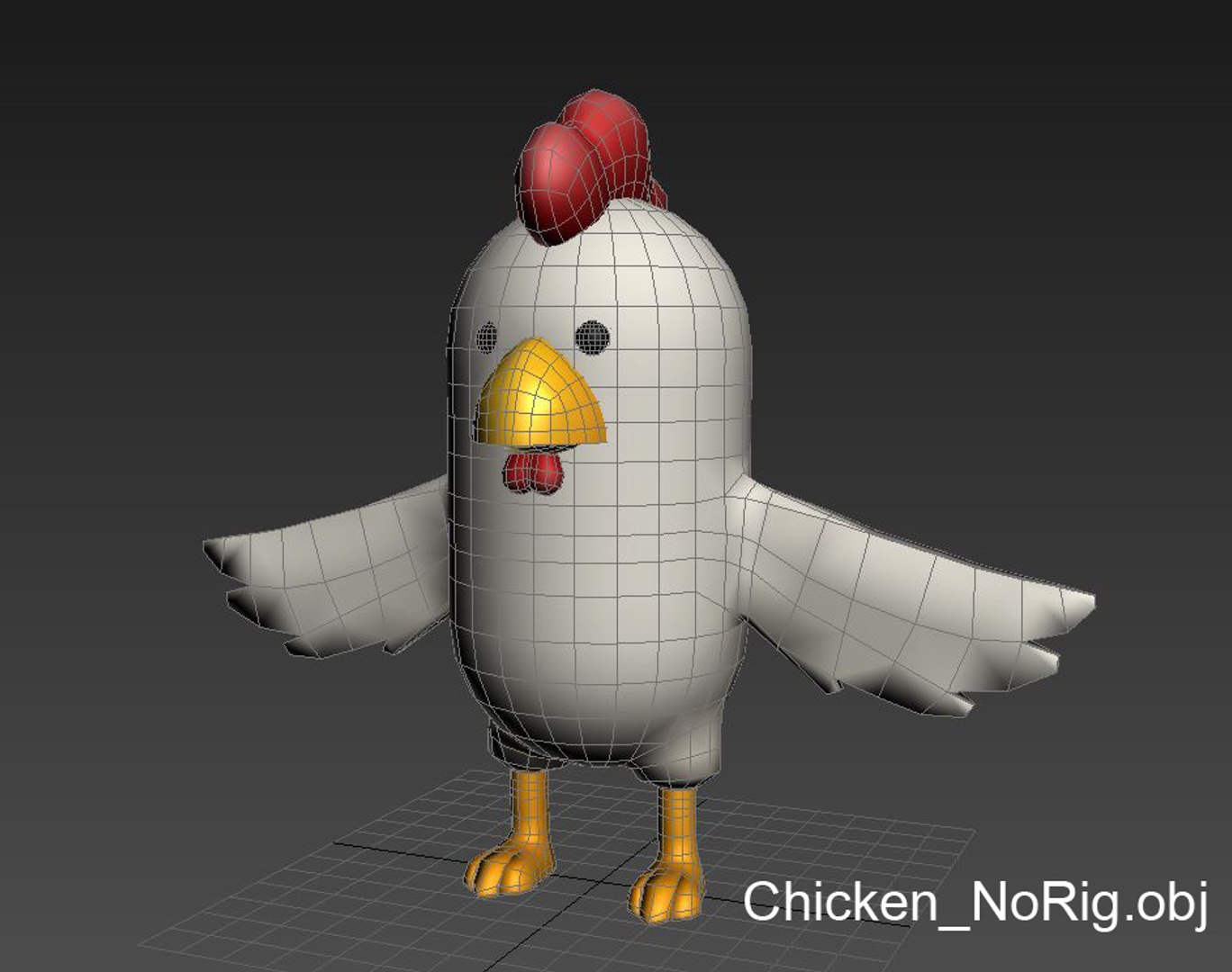 3D Chicken Character Cartoon - TurboSquid 1274569