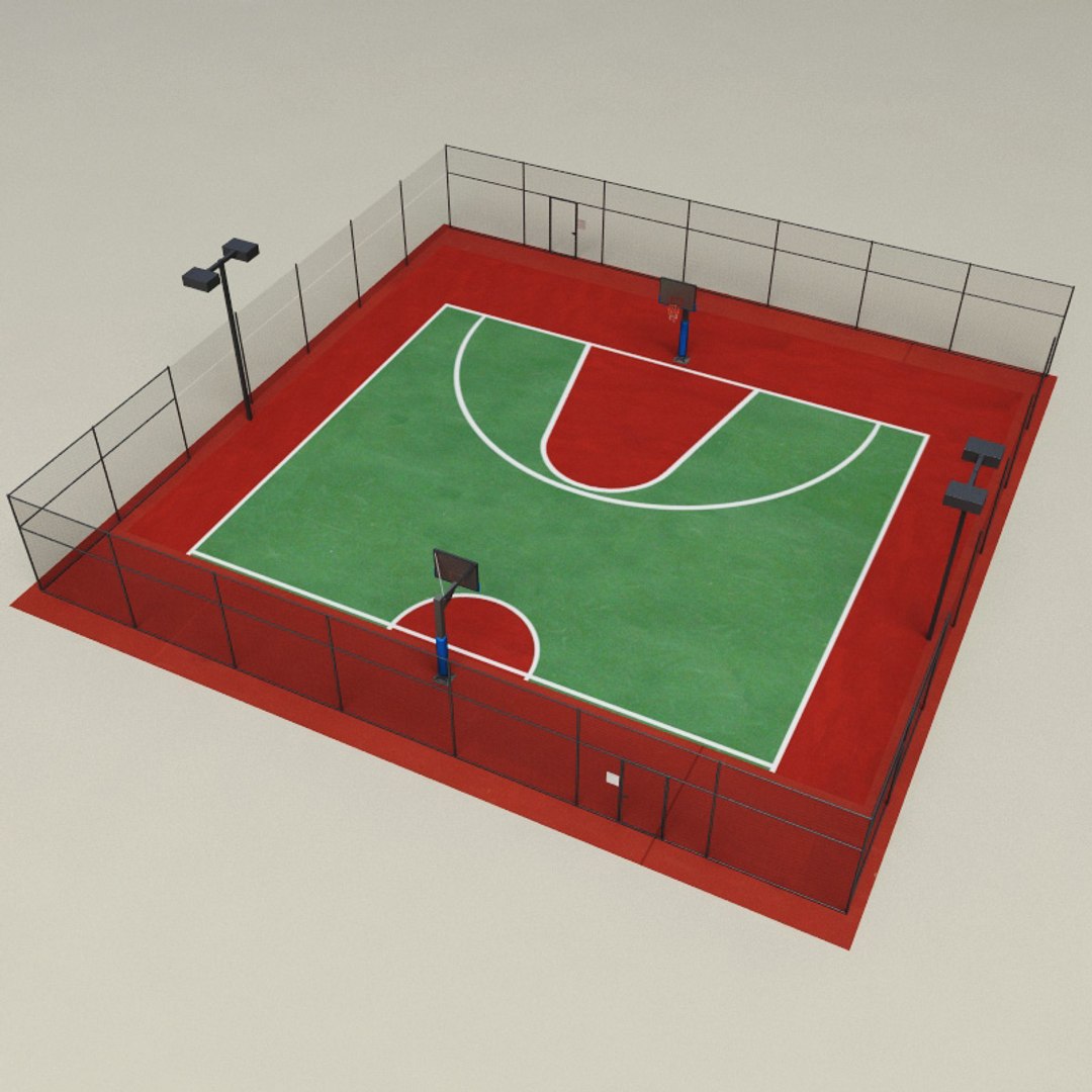 maya basketball modelled