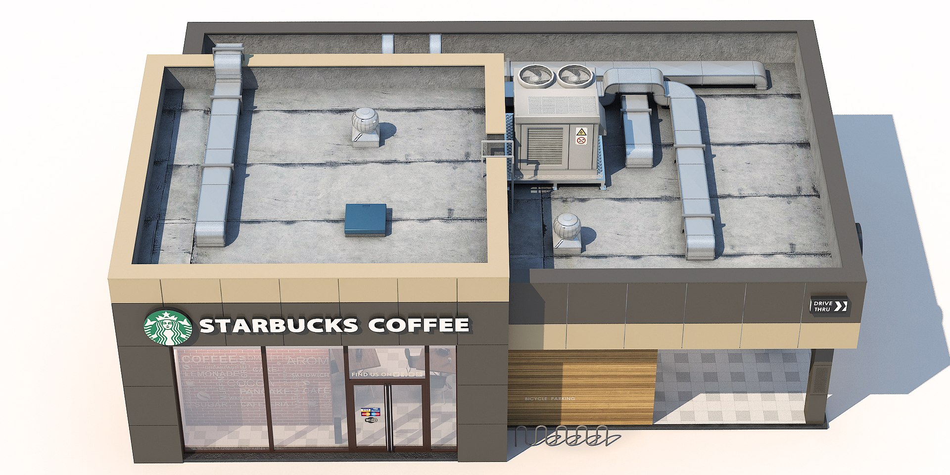 3D Starbucks Coffee Shop - TurboSquid 1158229