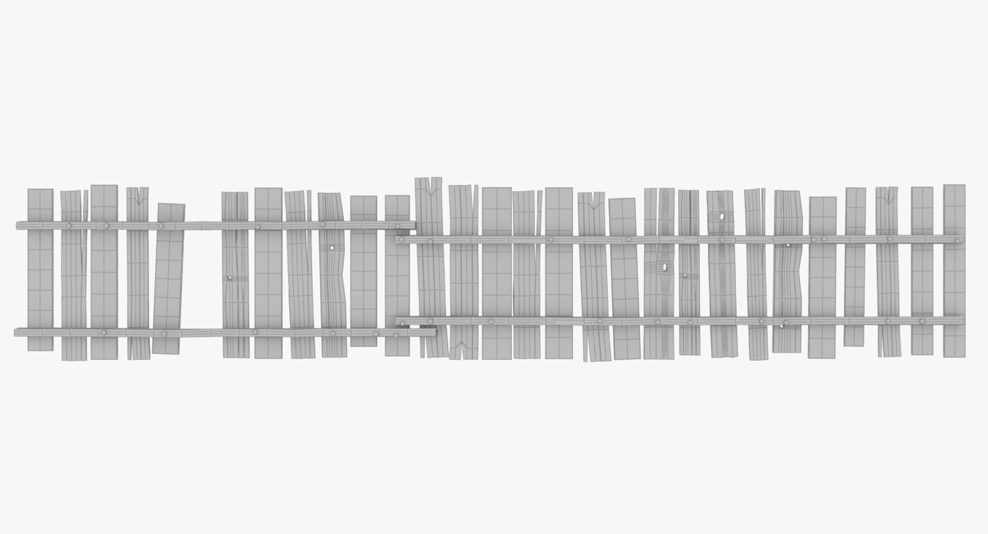 Wooden Fence 3D Model - TurboSquid 1166302
