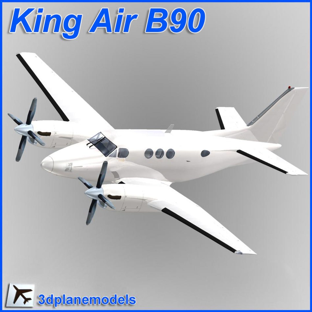 Beechcraft C90 King Air 3d Max