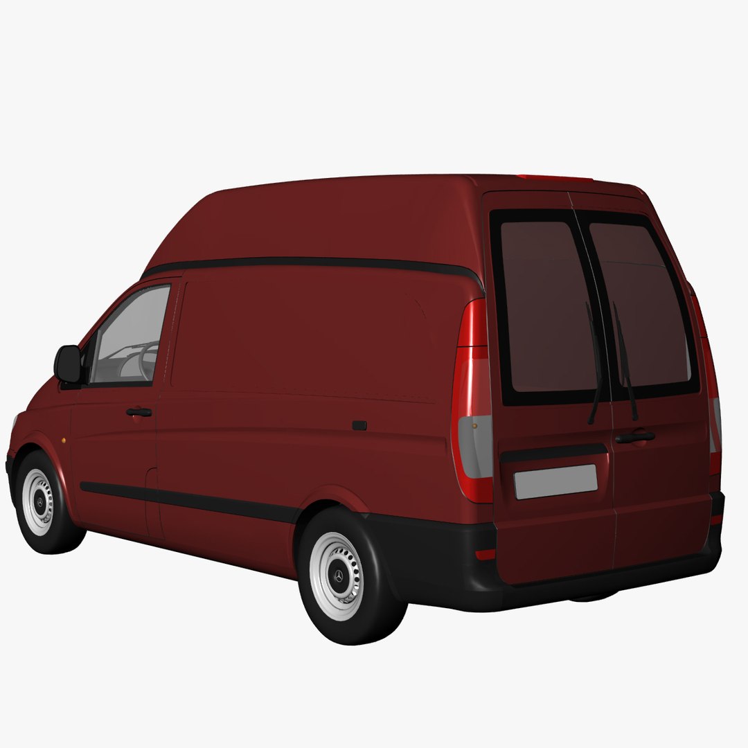 vito panel van roof 3d model