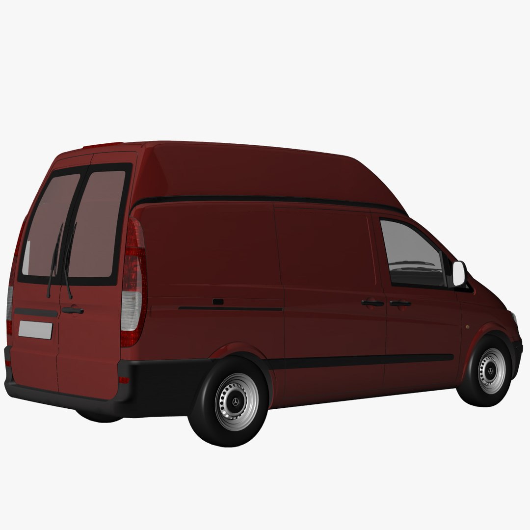 vito panel van roof 3d model