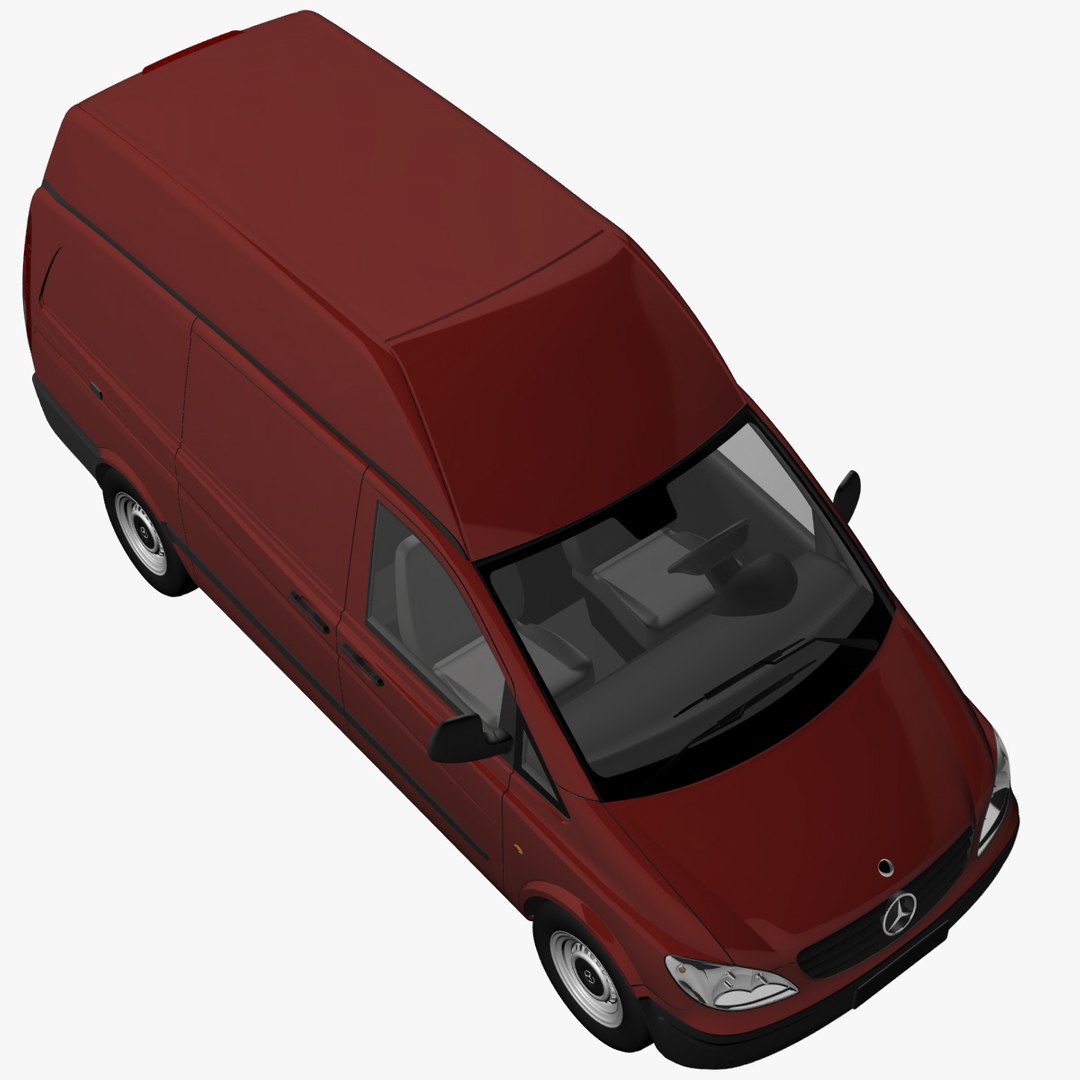 vito panel van roof 3d model