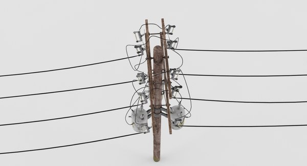 modelo 3d Poste electrico - TurboSquid 1240890