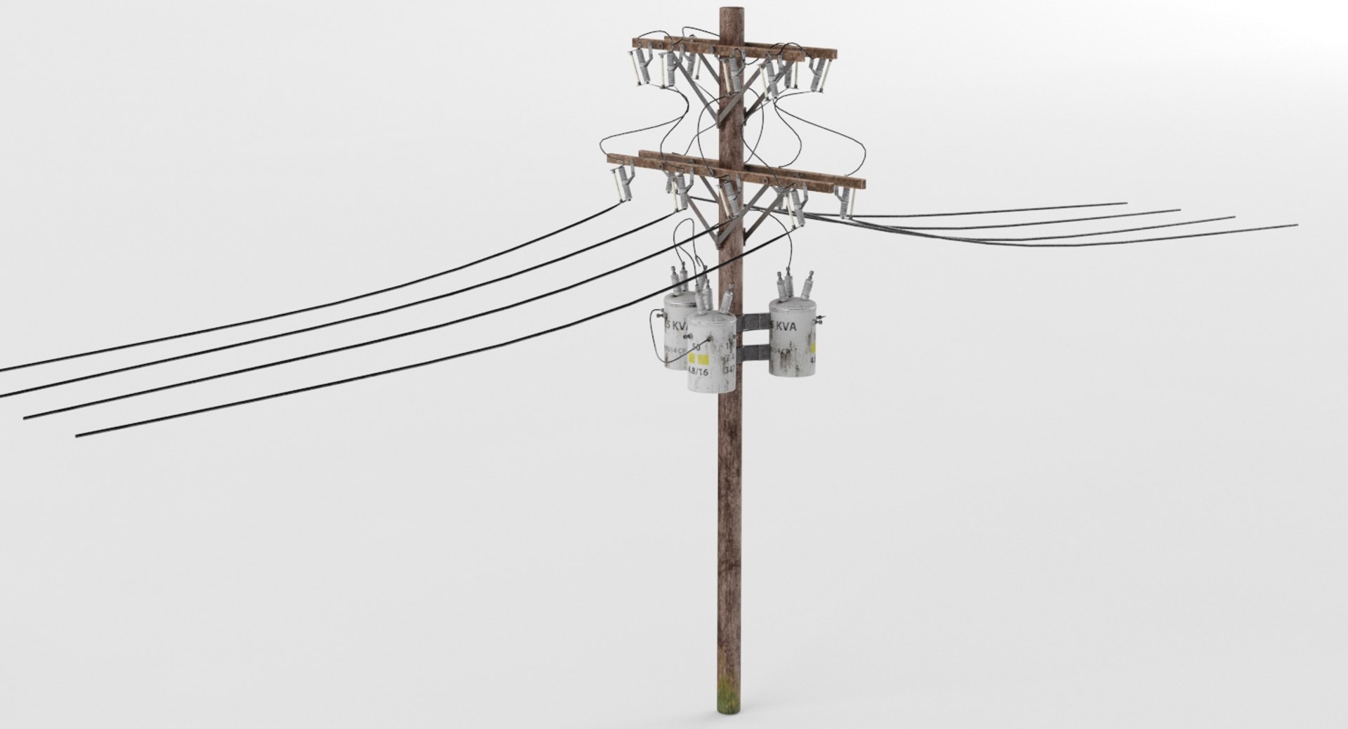 Electric Pole 3D Model - TurboSquid 1240890