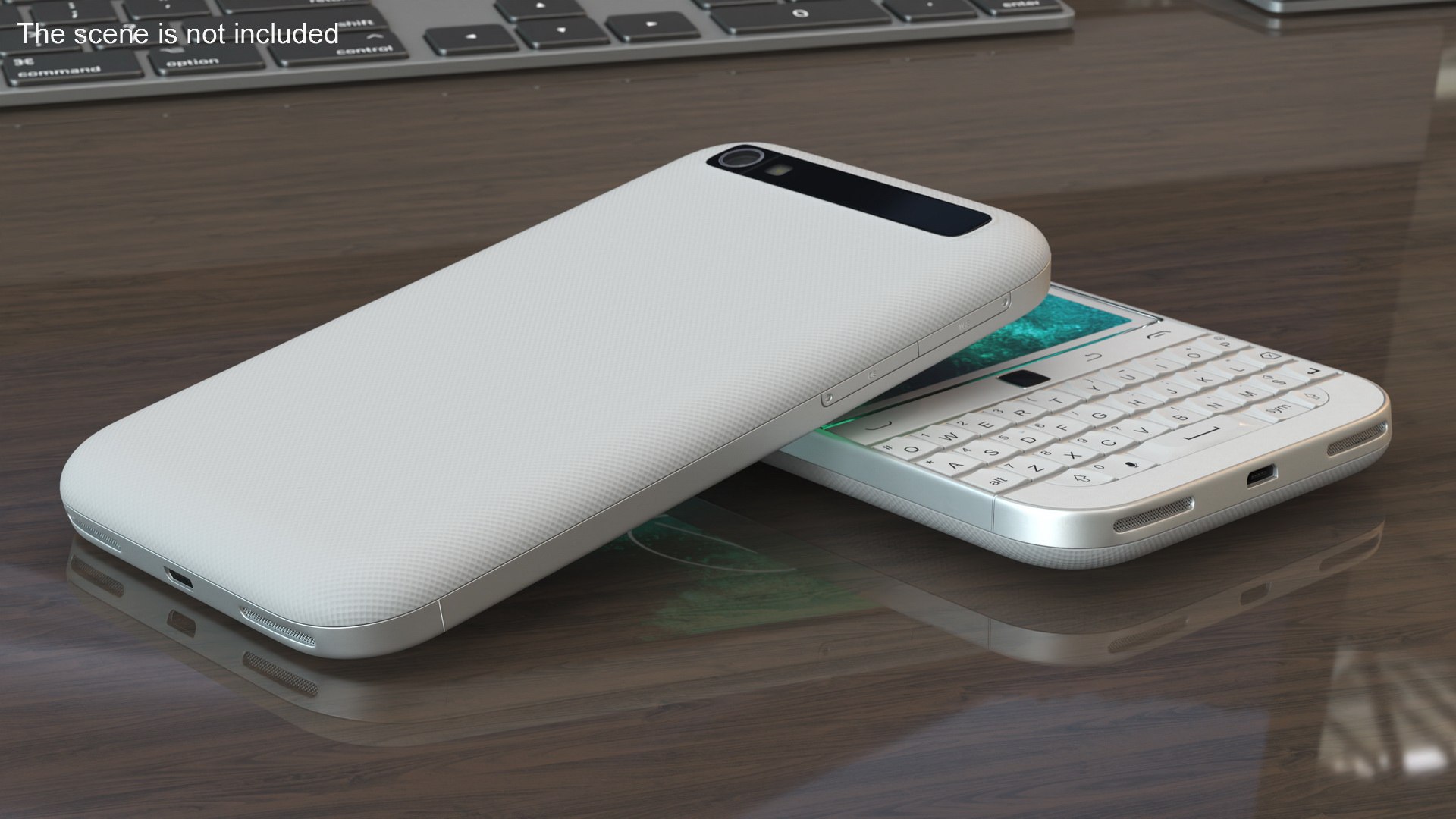 3D Smartphone With Qwerty Keyboard Grey Model - TurboSquid 2237085