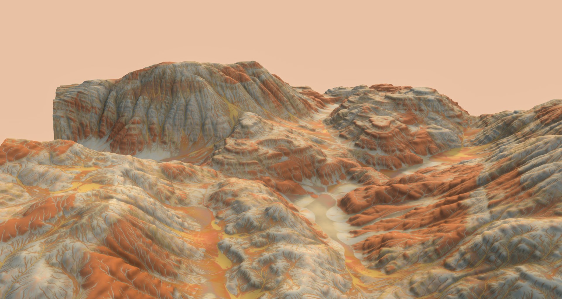 3D desert terrain - TurboSquid 1302813