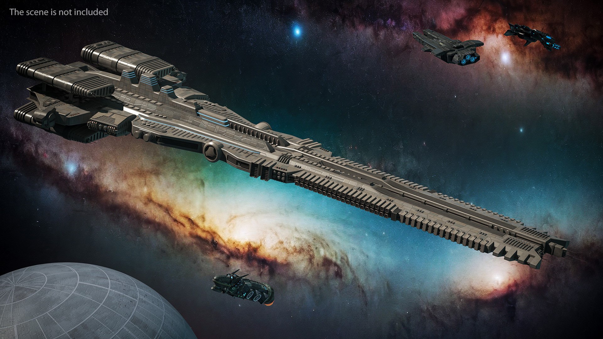 3D Sci Fi Interplanetary Spacecraft Light Model - TurboSquid 2226150