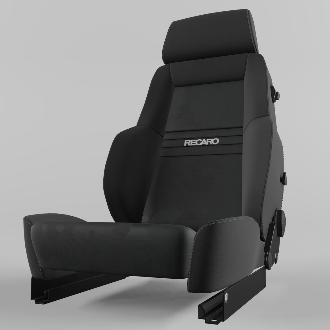 RECARO Expert Comfort Nardo gray Artista gray and black Seat 3D model ...