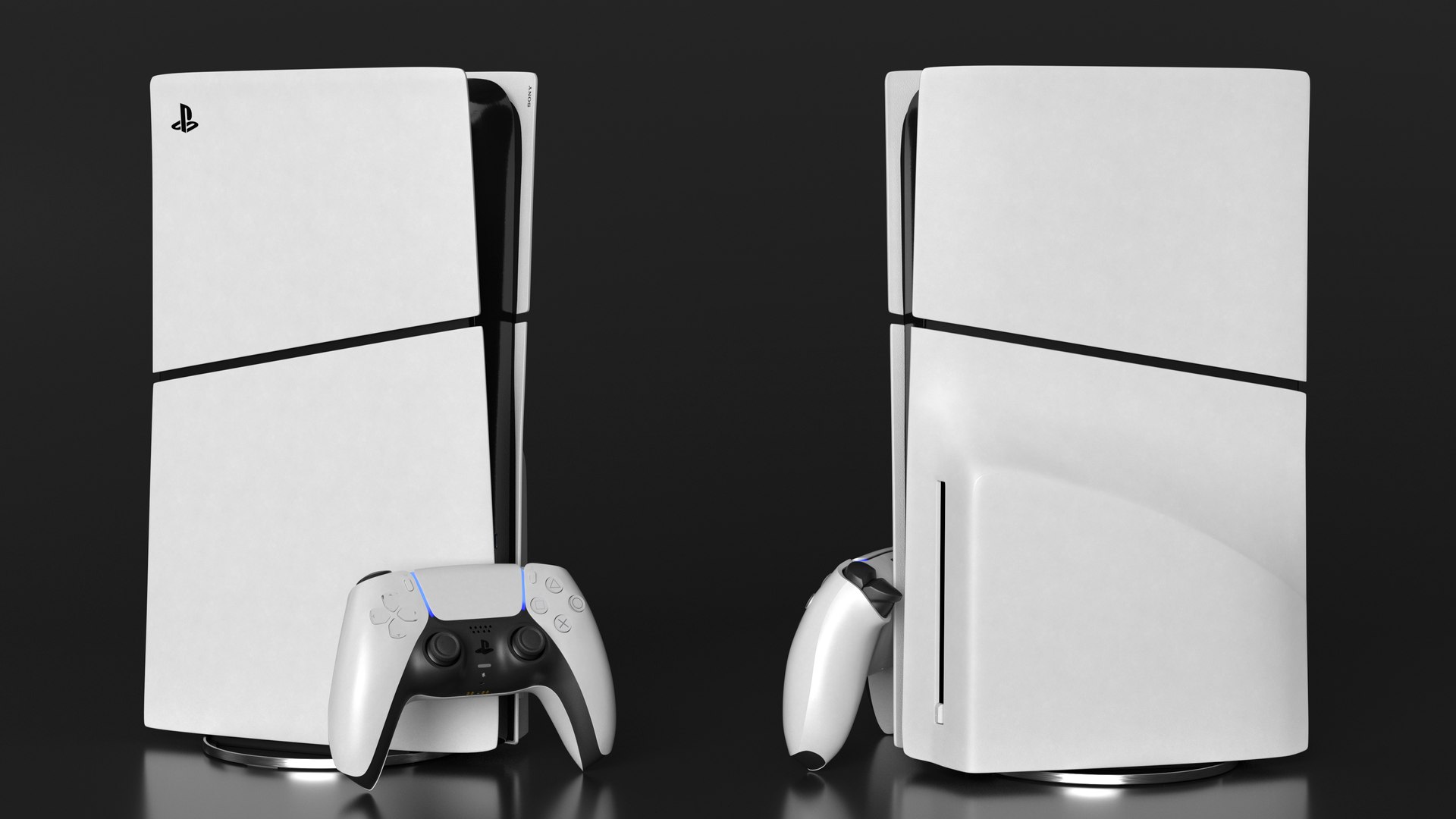 Sony PlayStation 5 PS5 Slim White 3D Model - TurboSquid 2203241