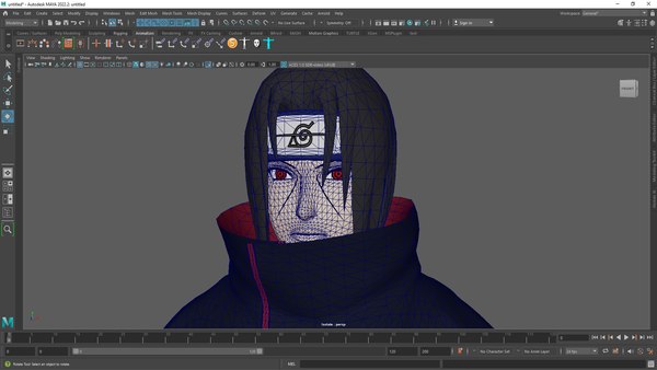 Itachi Uchiha Naruto Characters Low-poly 3D model Modelo 3D ...