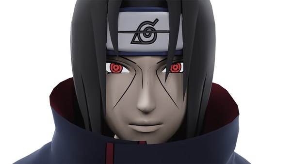 Itachi Uchiha Naruto Characters Low-poly 3D model Modelo 3D ...