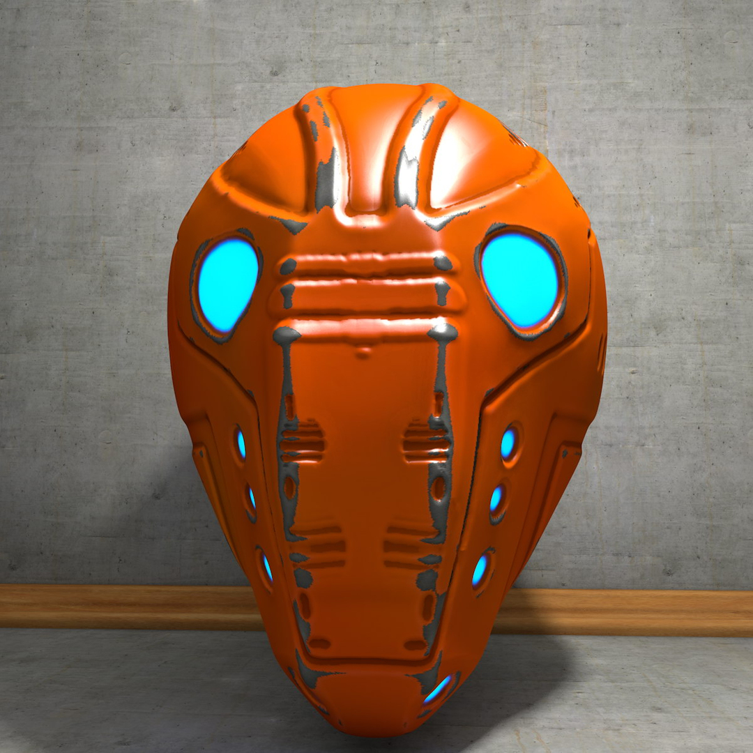 C4d Cyborg Helm Helmet