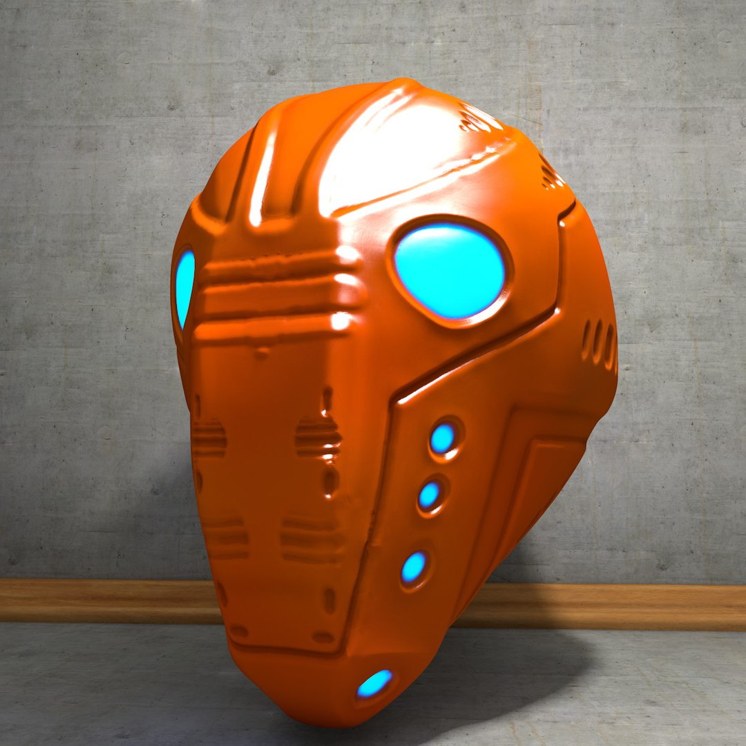 C4d Cyborg Helm Helmet