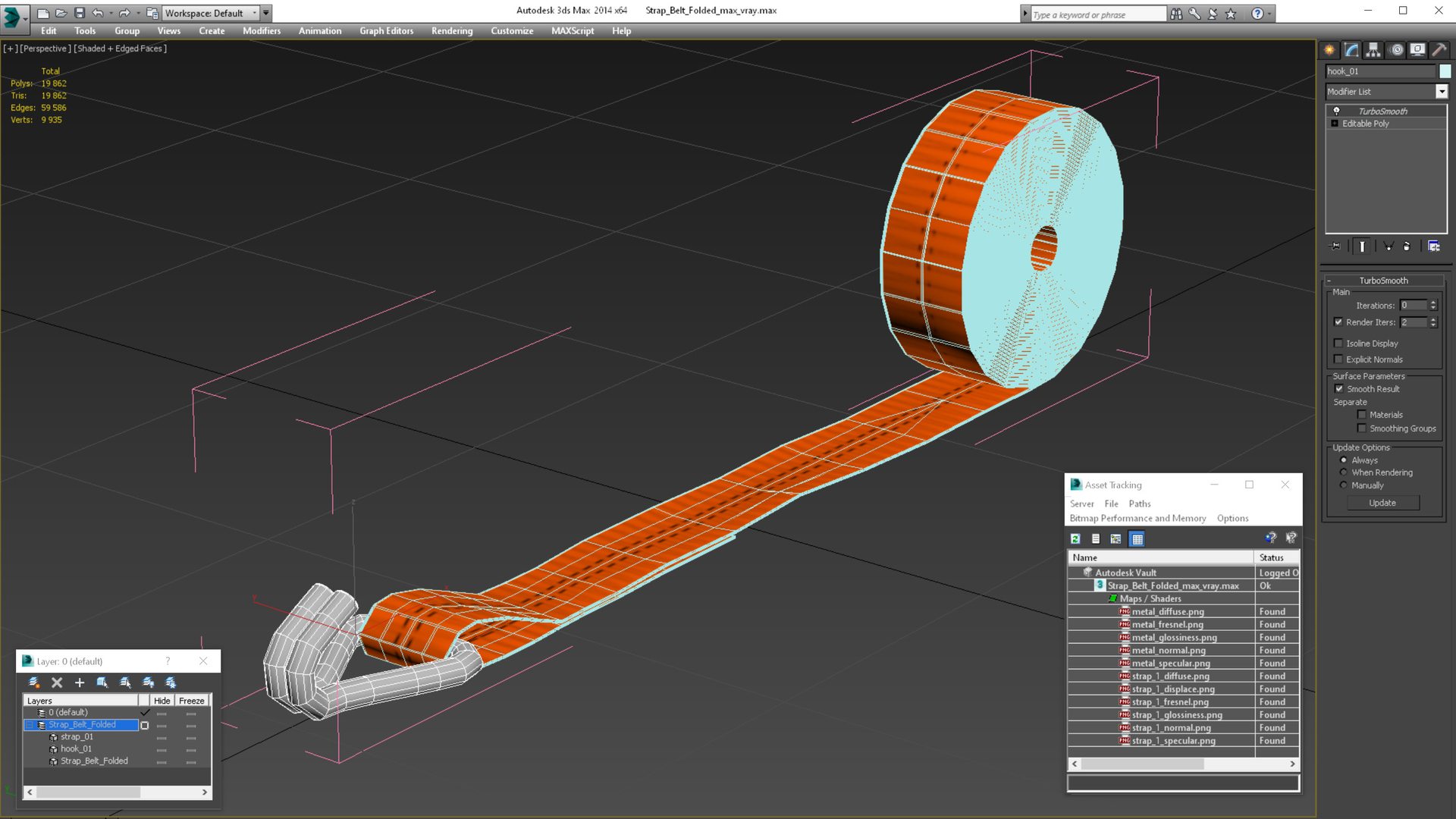 modèle 3D de Sangle Ceinture Pliée - TurboSquid 1759152