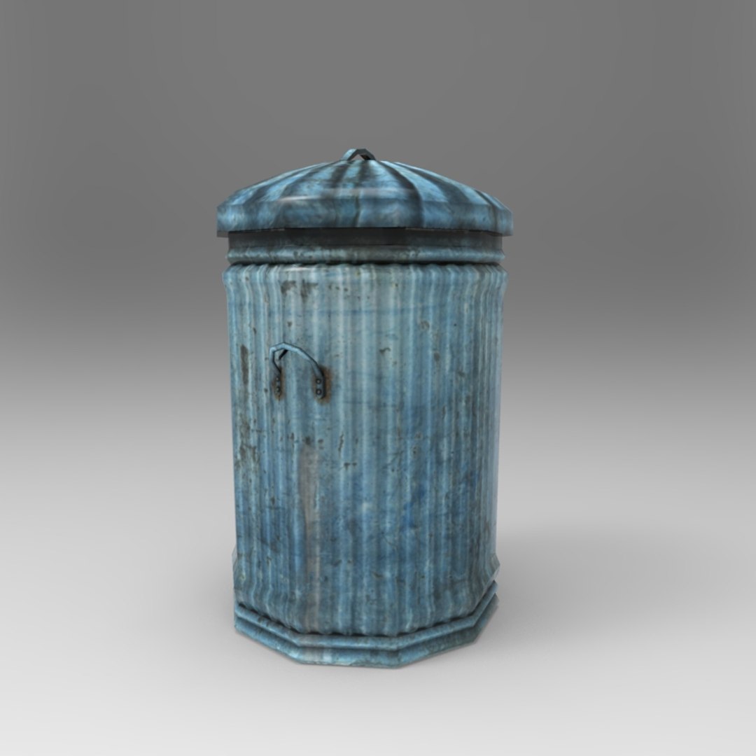 3d model bin dustbin