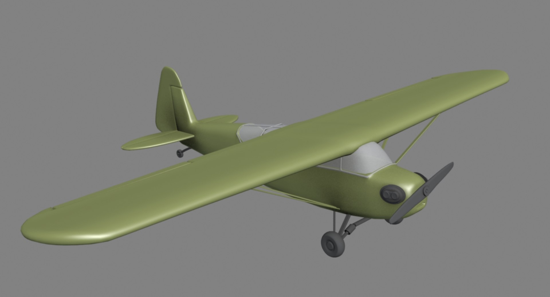 3d Piper Aircraft Model
