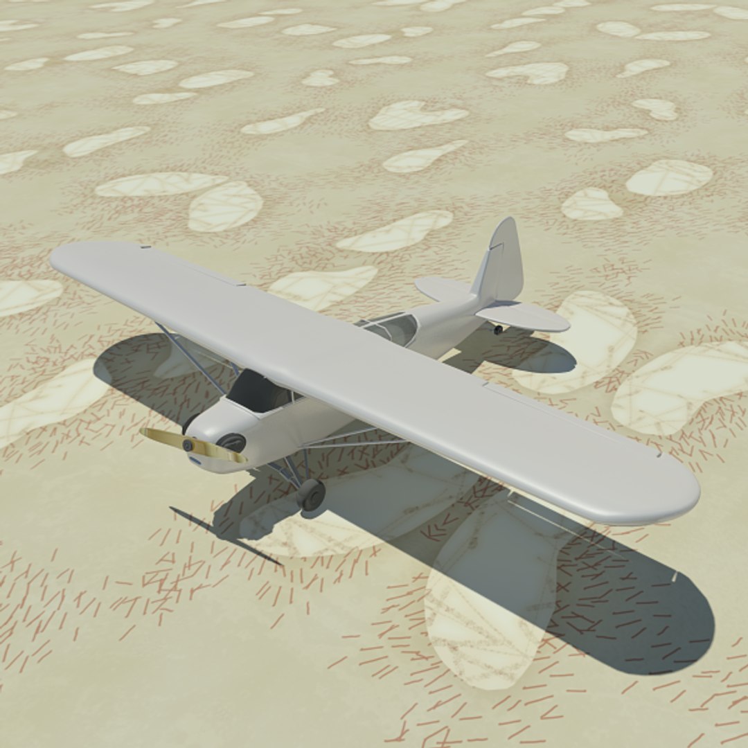 3d Piper Aircraft Model