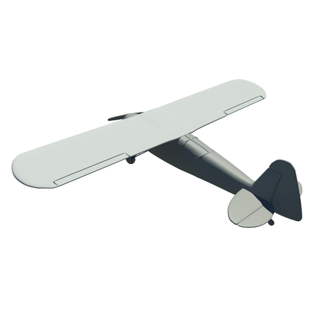 3d Piper Aircraft Model