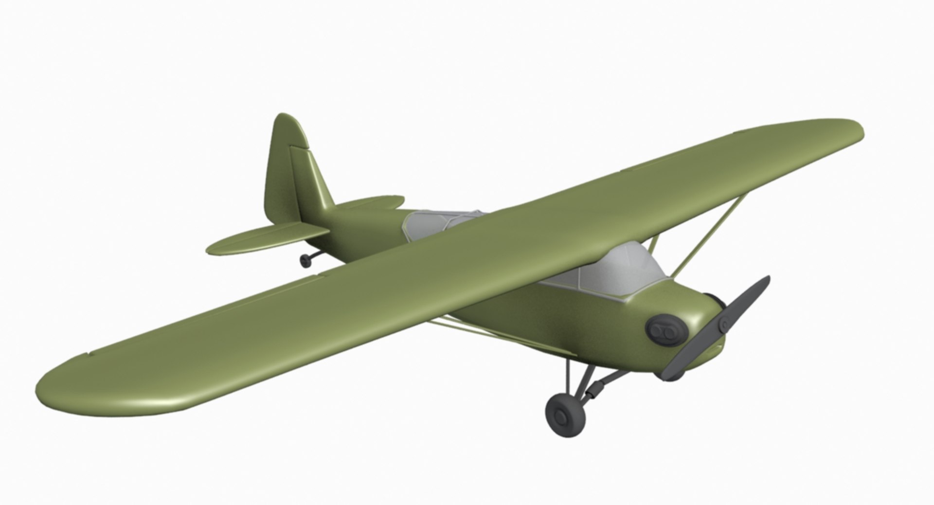 3d Piper Aircraft Model