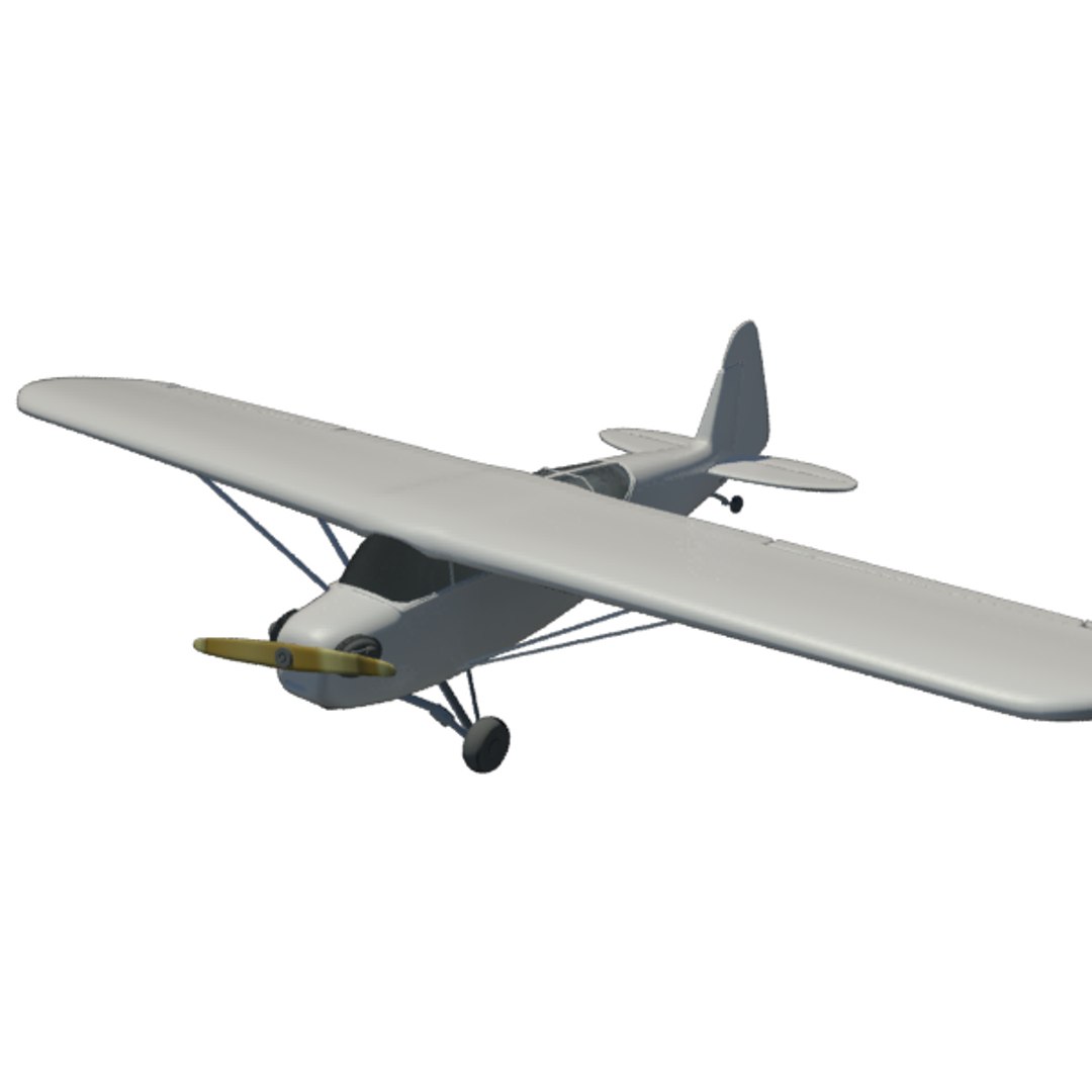 3d Piper Aircraft Model