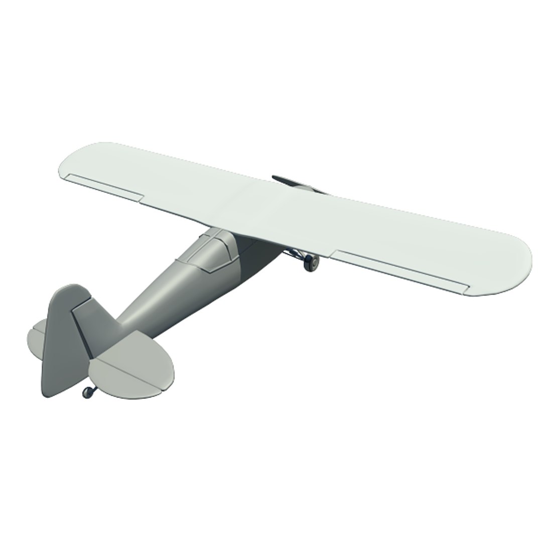 3d Piper Aircraft Model
