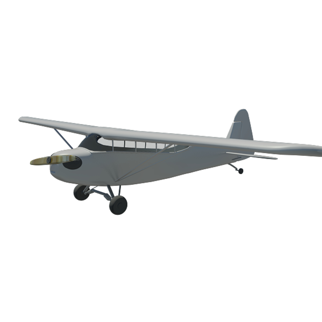3d Piper Aircraft Model