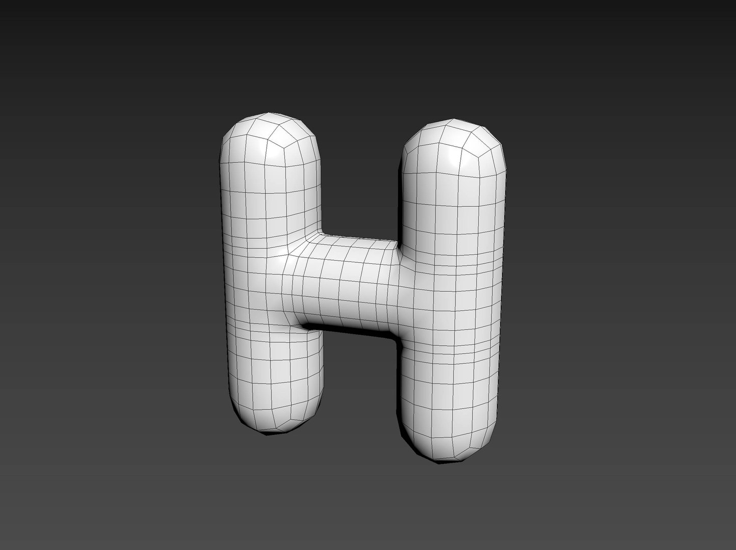 H Alphabet 3D Model - TurboSquid 2302209