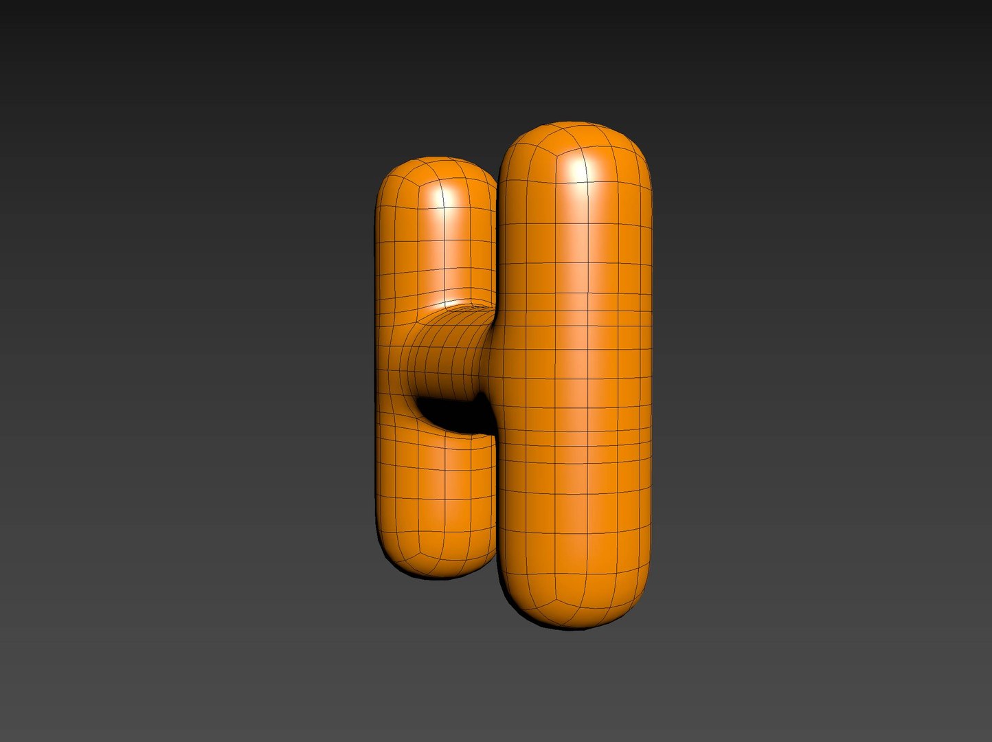 H Alphabet 3D Model - TurboSquid 2302209
