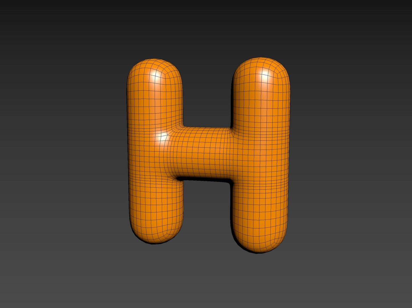 H Alphabet 3D Model - TurboSquid 2302209