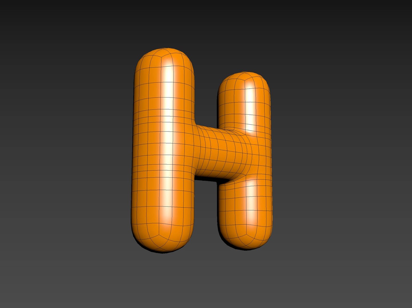 H Alphabet 3D Model - TurboSquid 2302209