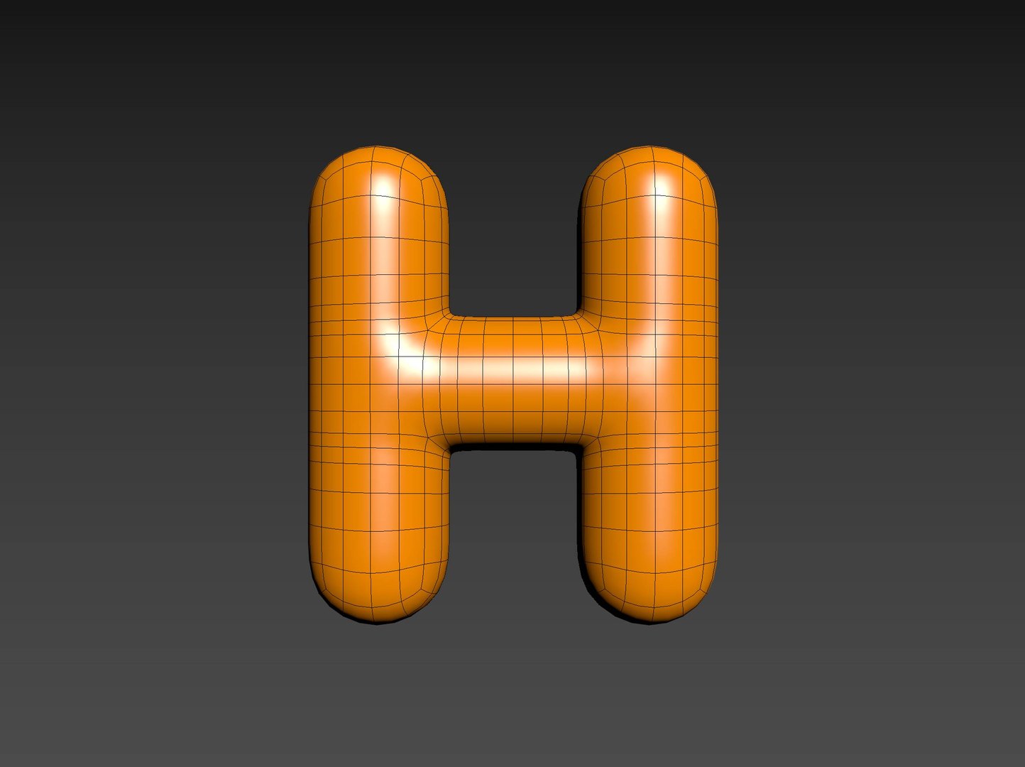 H Alphabet 3D Model - TurboSquid 2302209