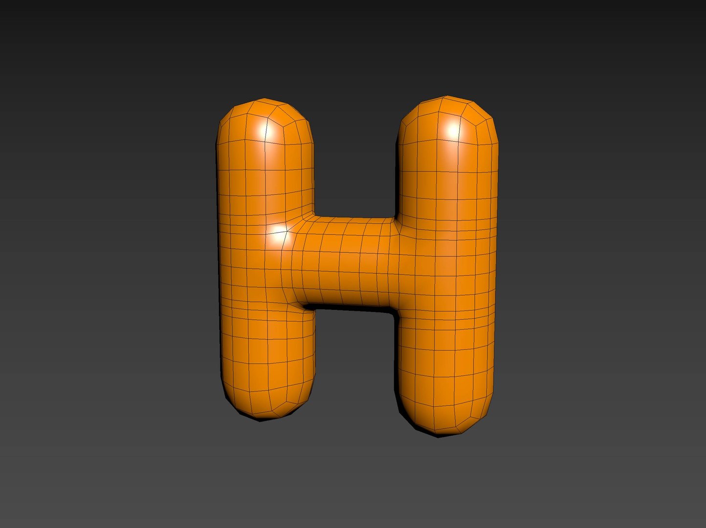 H Alphabet 3D Model - TurboSquid 2302209