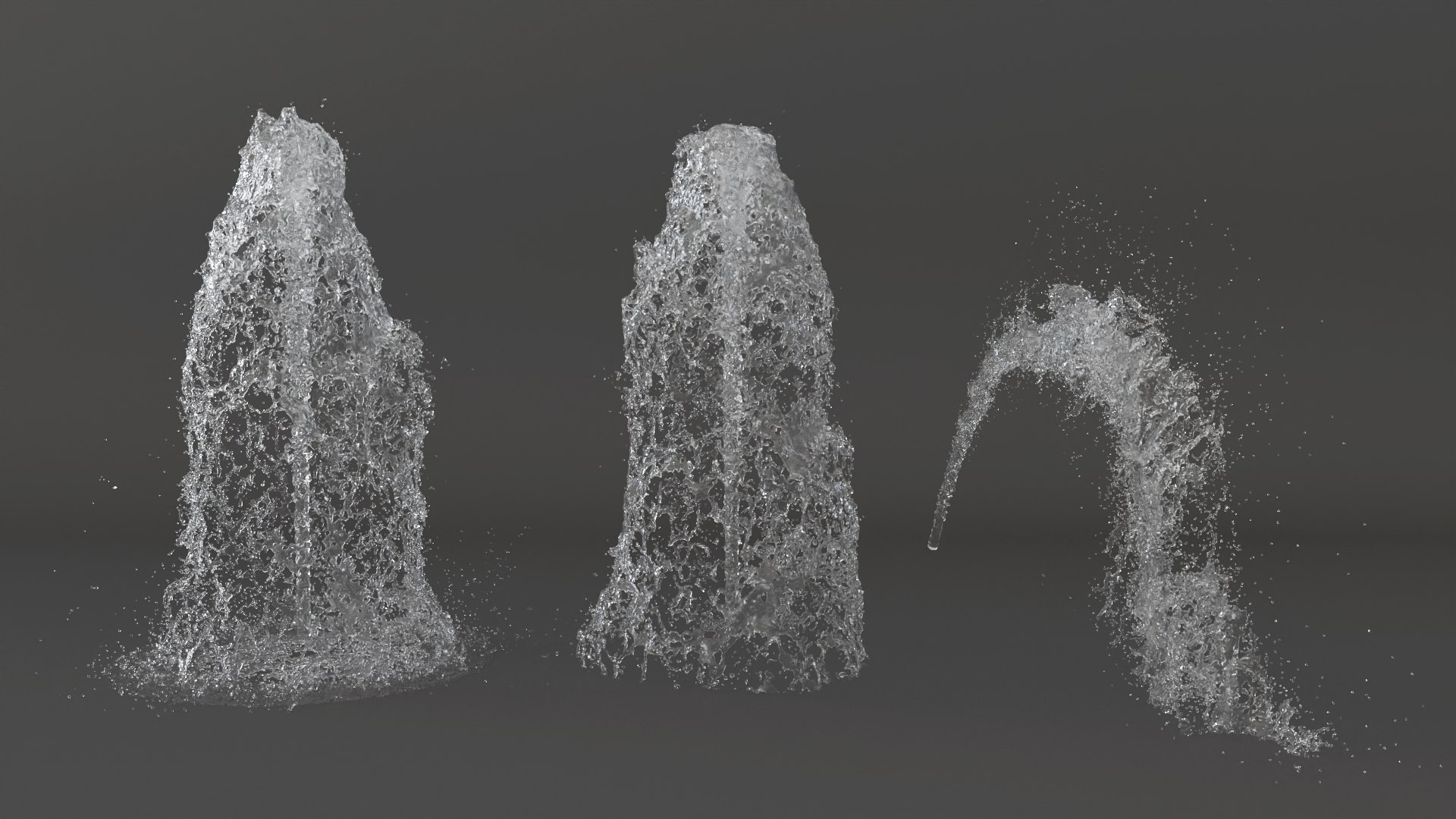 Animated Fountains Set 01 3D - TurboSquid 2261839