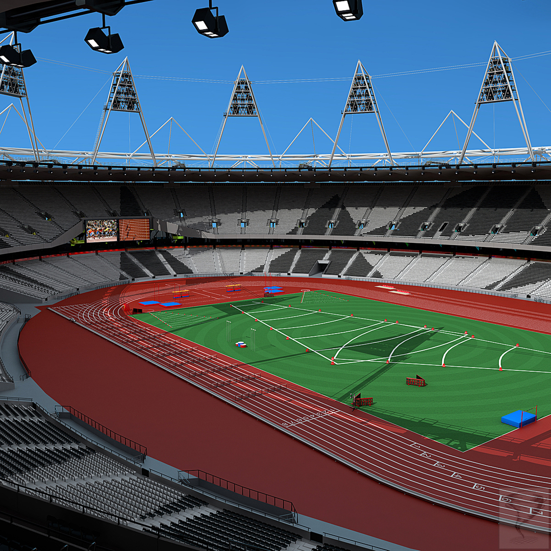 olympic stadium london 3d model