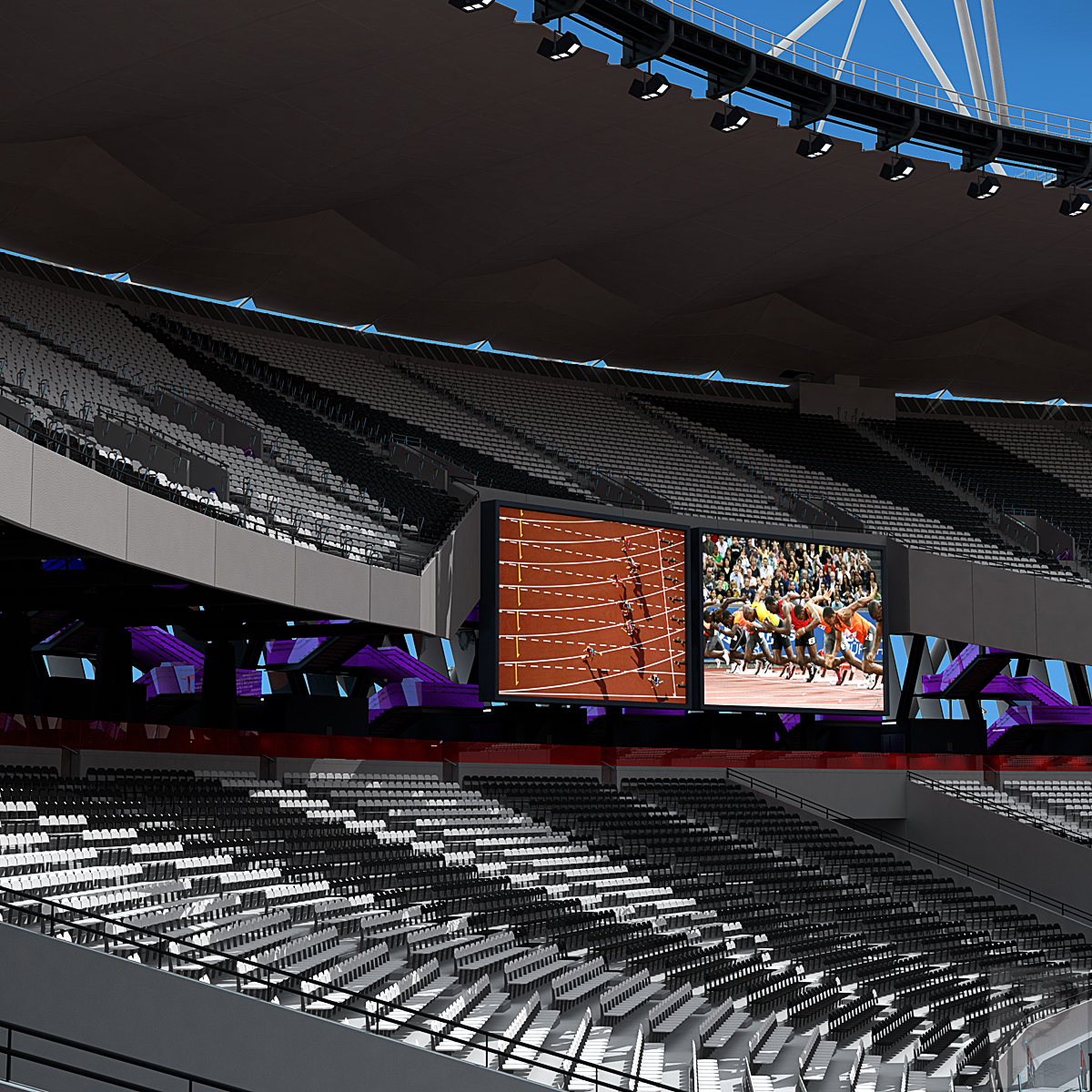 olympic stadium london 3d model