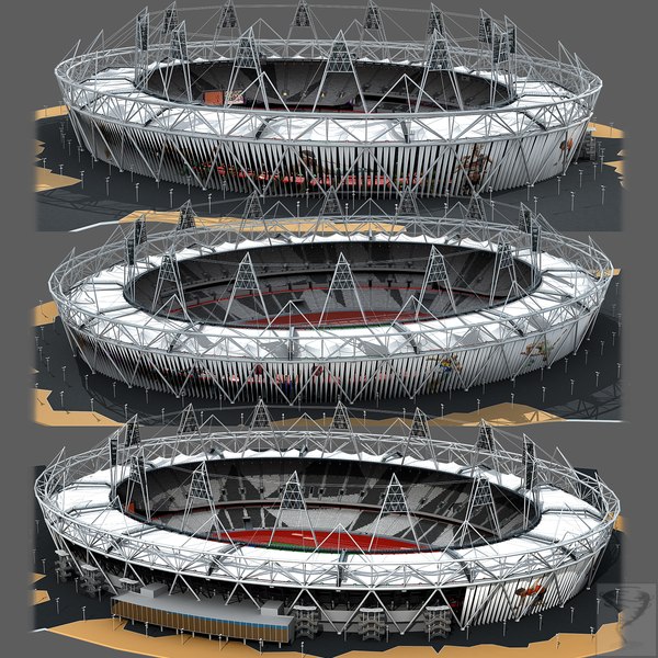 olympic stadium london 3d model