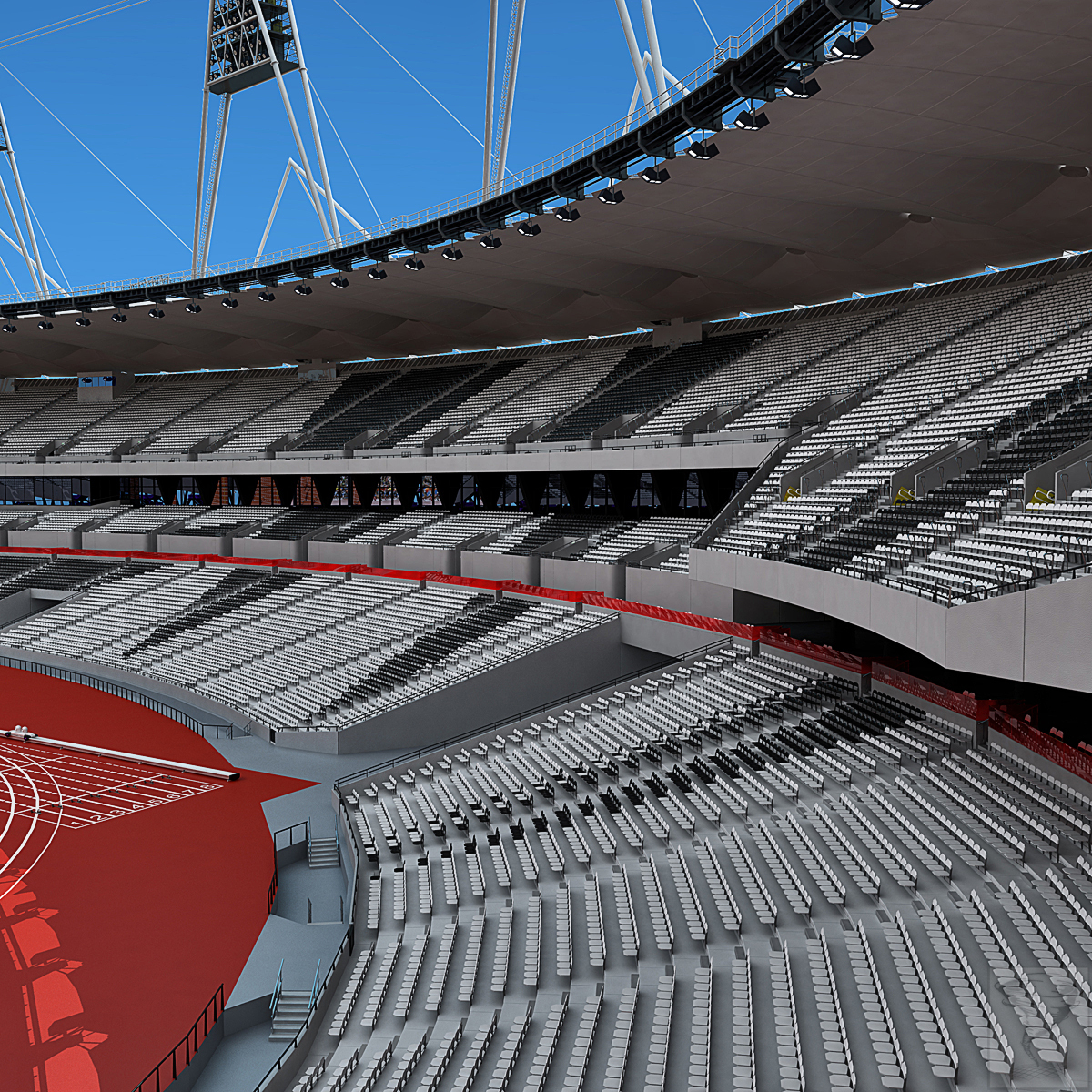 olympic stadium london 3d model