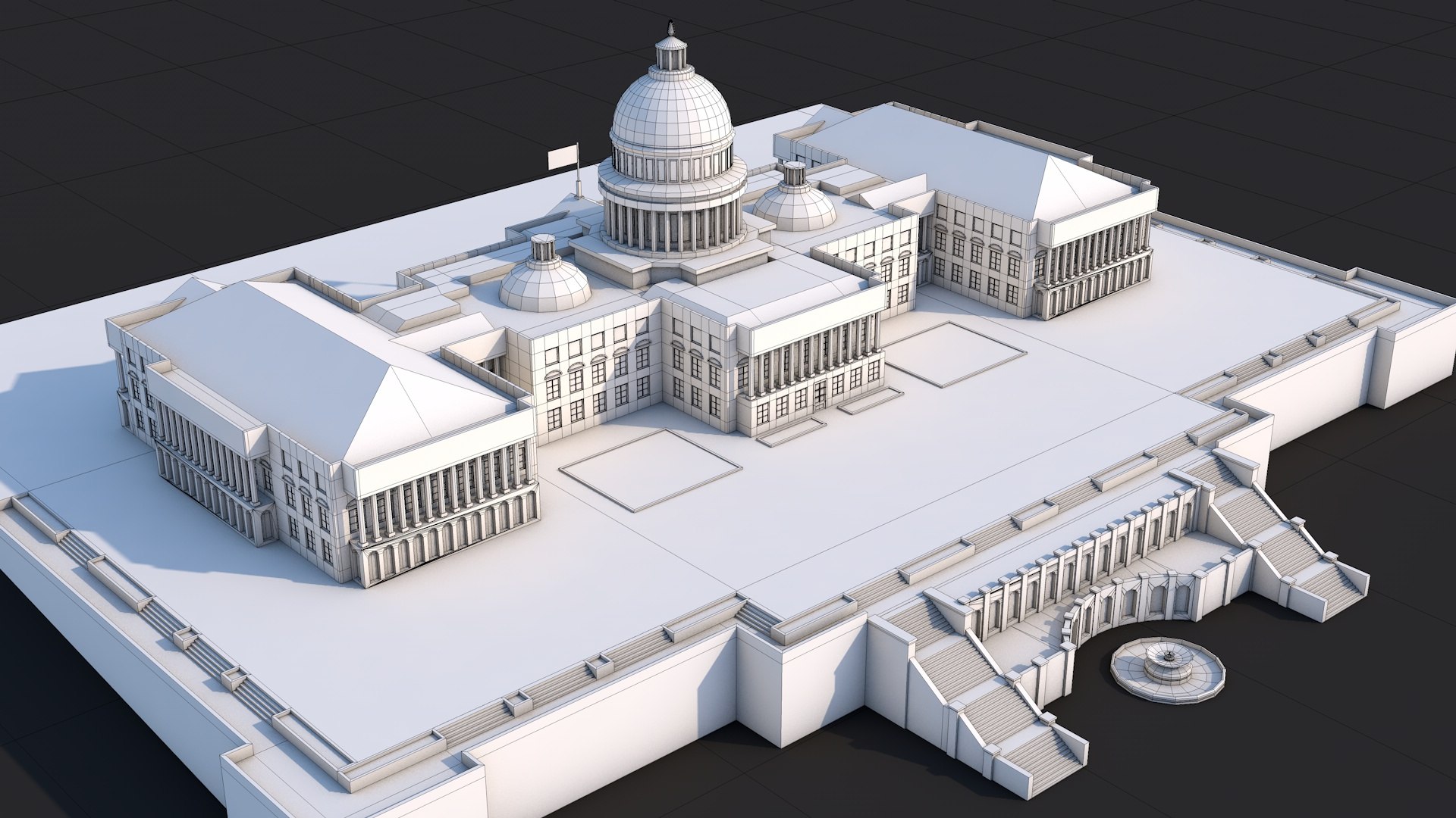 Landmark Capitol Hill 3D Model - TurboSquid 1559861