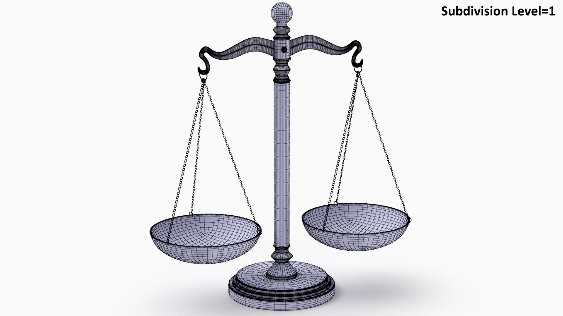 3D Model Balance Scale - TurboSquid 2149195