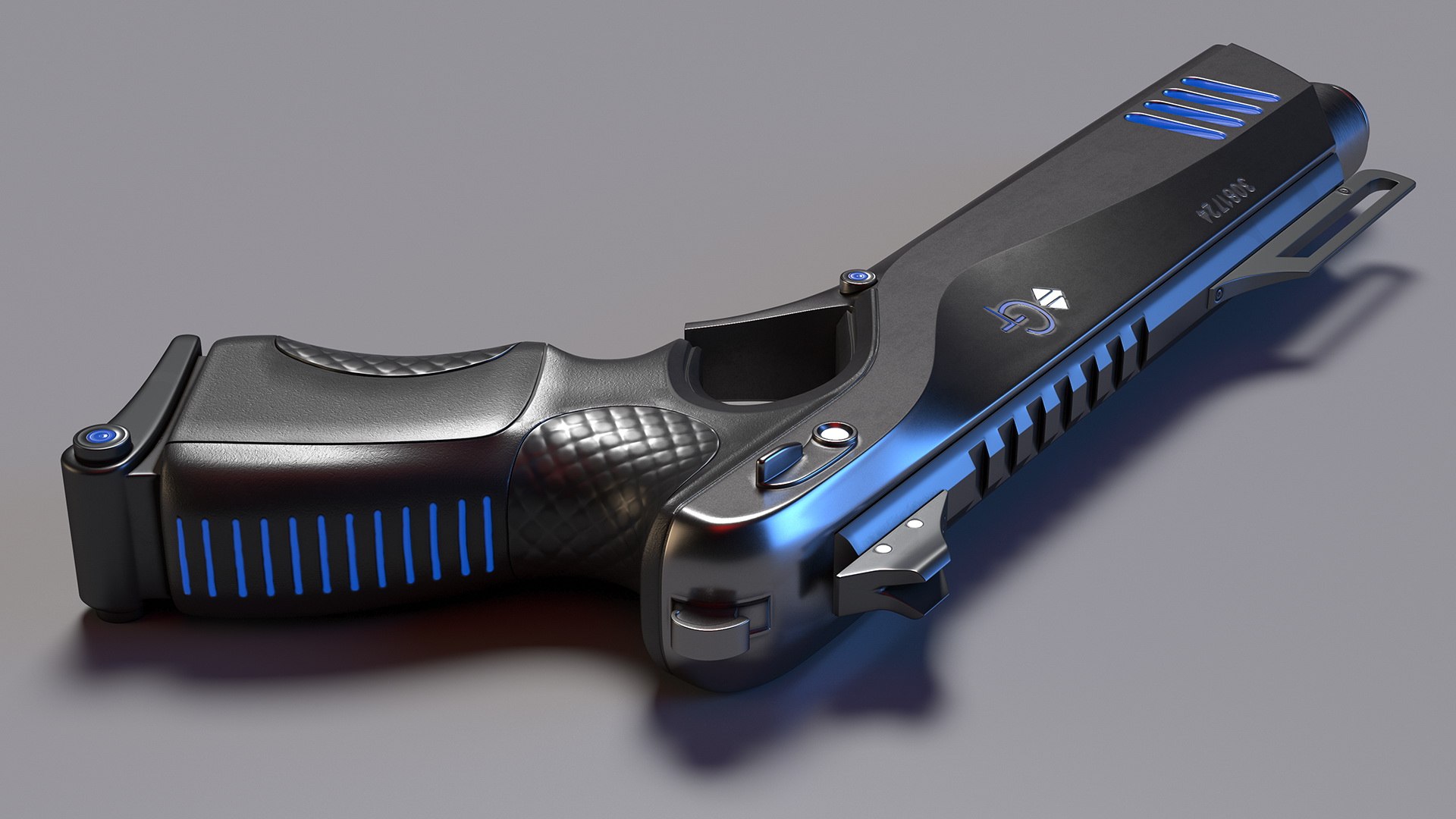 Futuristic Sci Fi Pistol 3D Model - TurboSquid 2178046