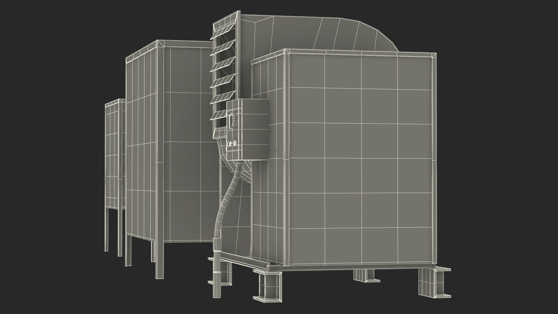 3D HVAC Ventilation System - TurboSquid 2329765