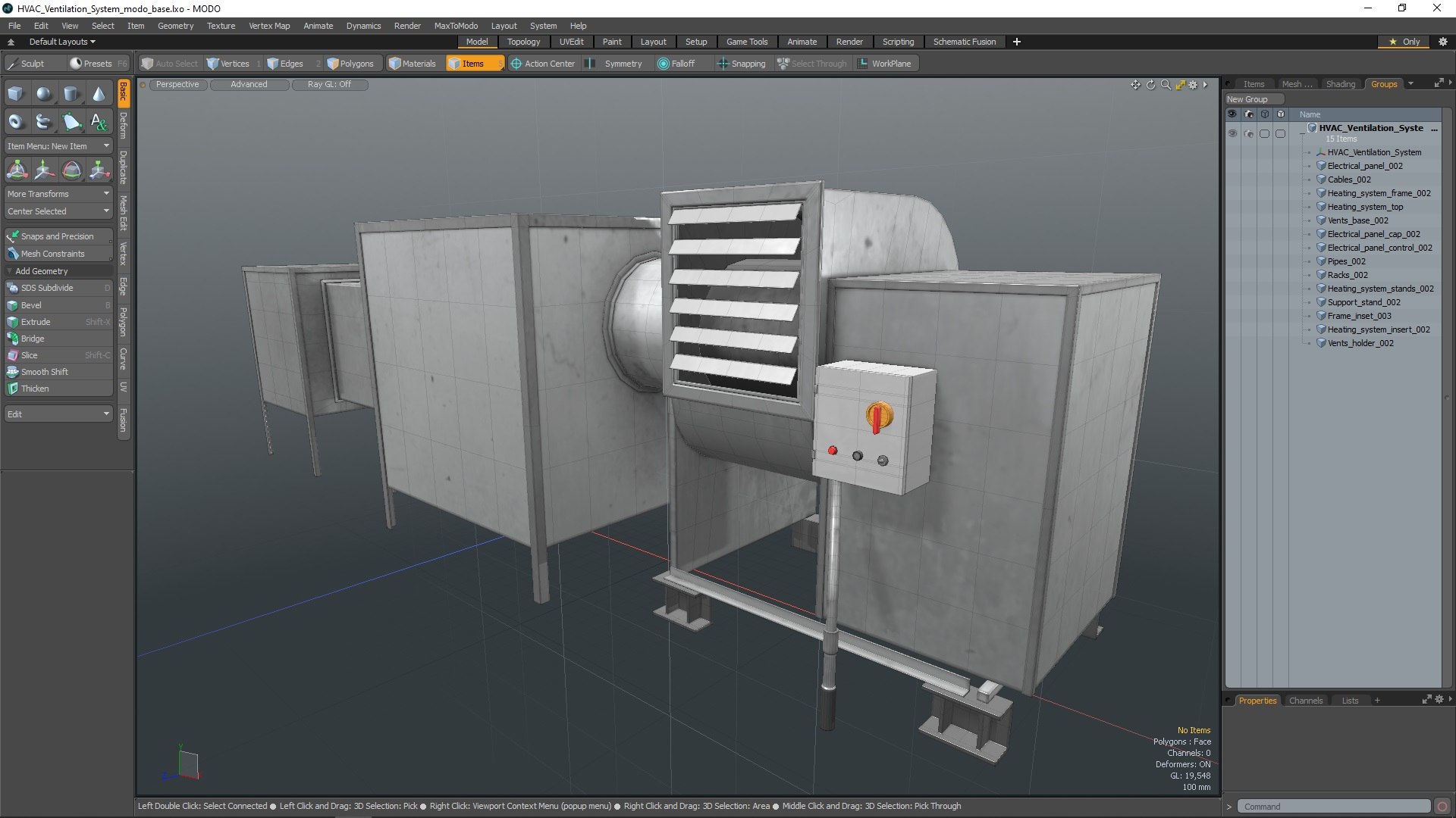 3D HVAC Ventilation System - TurboSquid 2329765